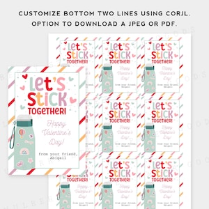 Water Bottle Sticker Valentine Card Printable Classroom Valentine Party ...