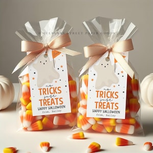 Editable Halloween Printable Tag Halloween Party Favor Treat Tag Kids ...