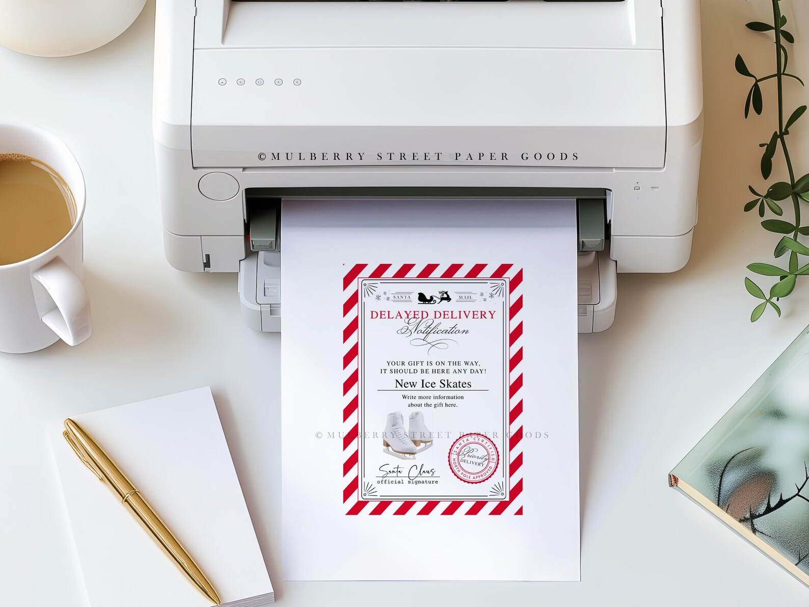 Editable Delayed Gift Certificate Canva Template Digital Download ...