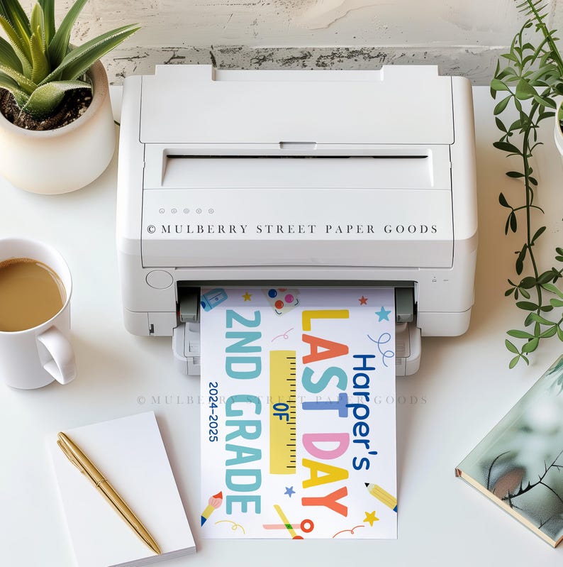 Editable Last Day of School Printable Sign Last Day of Any Grade Poster ...