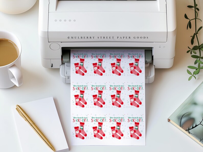 Editable Christmas Socks Gift Tag Printable Teacher Appreciation ...