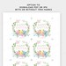 Printable Easter Wreath Gift Tag, Instant Download Happy Easter Gift ...