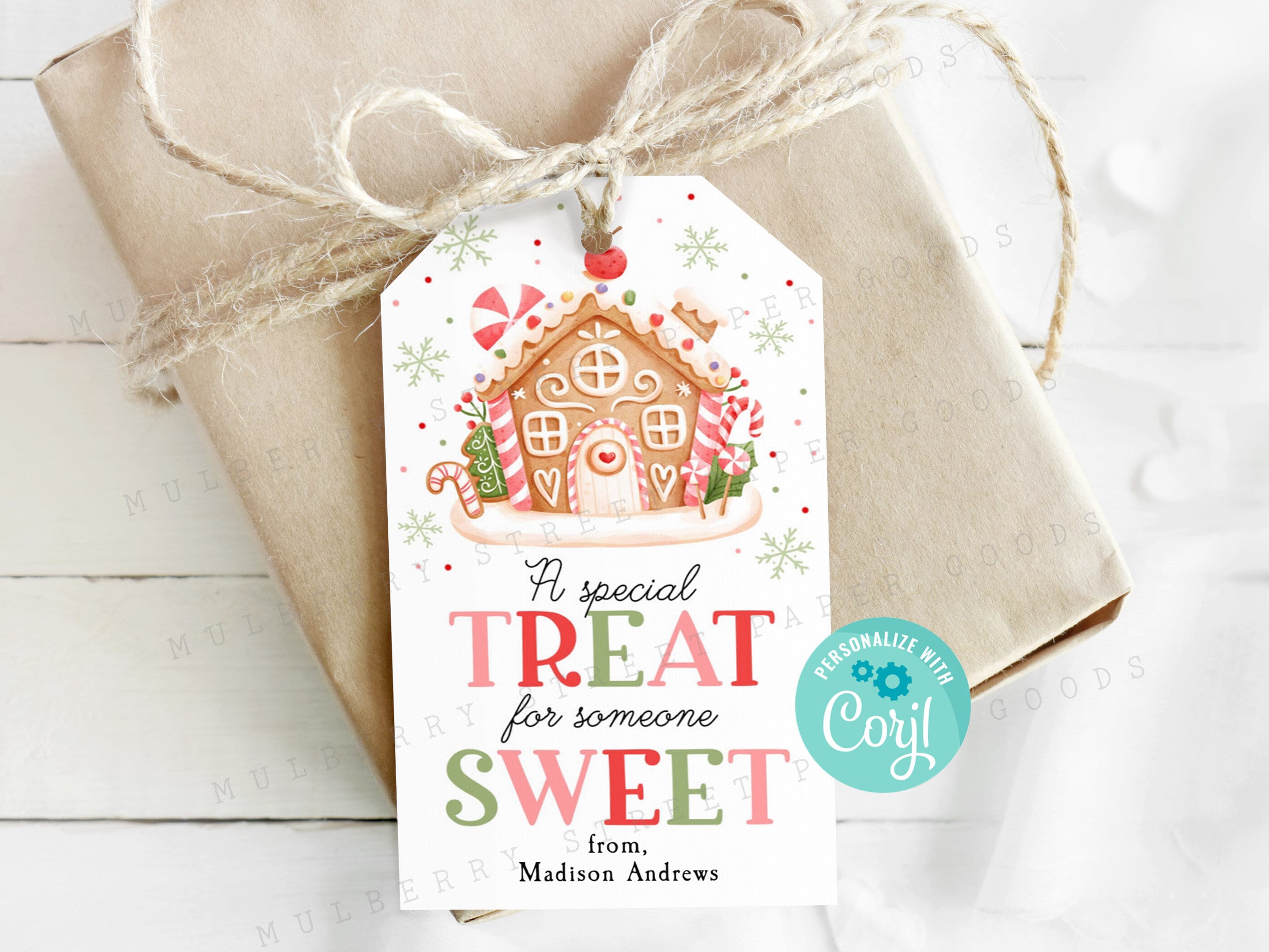 Printable Christmas Treat for Someone Sweet Gift Tag - Etsy