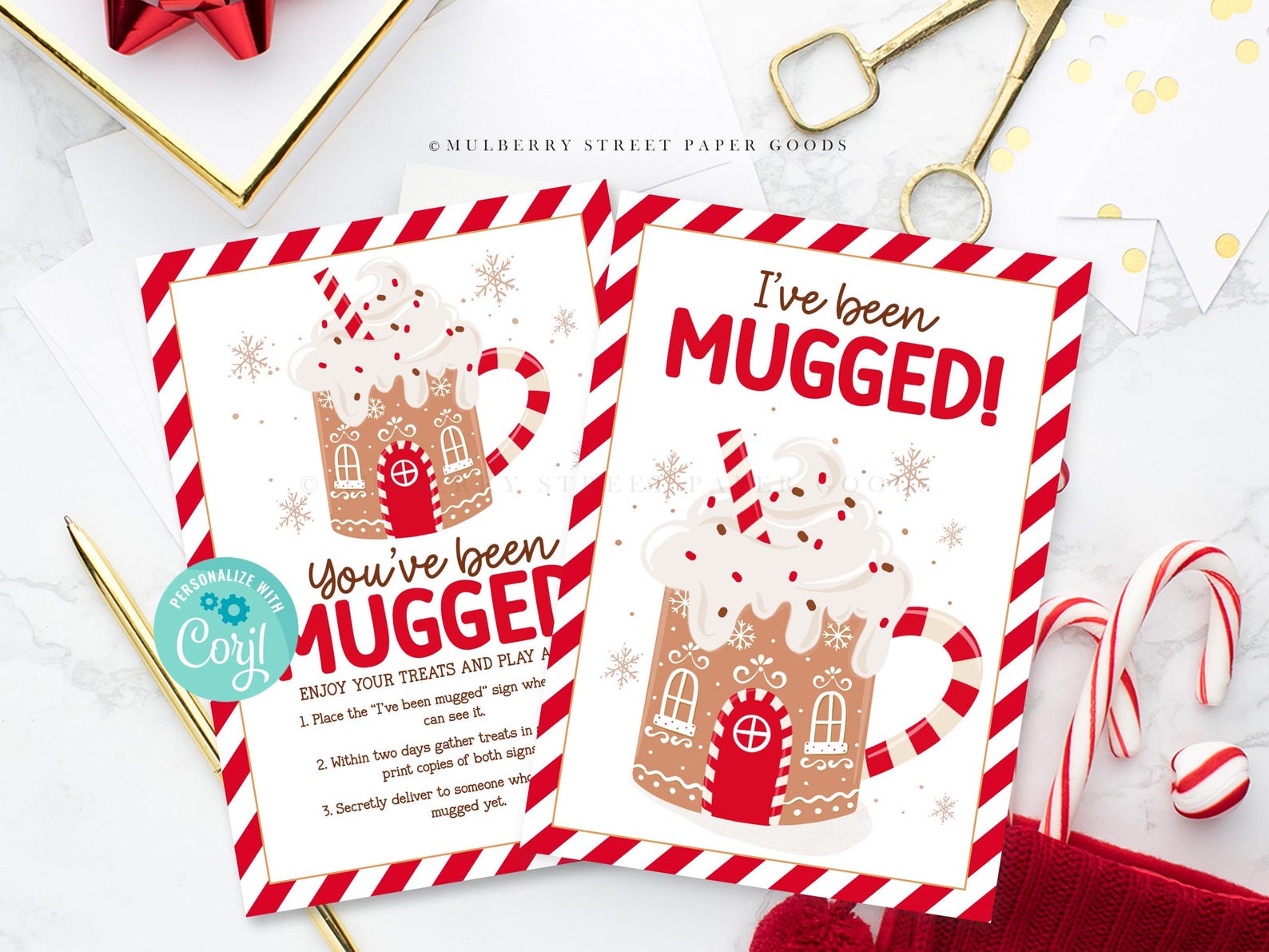 Christmas Mug Exchange Printable Team Building Games Digital Download ...