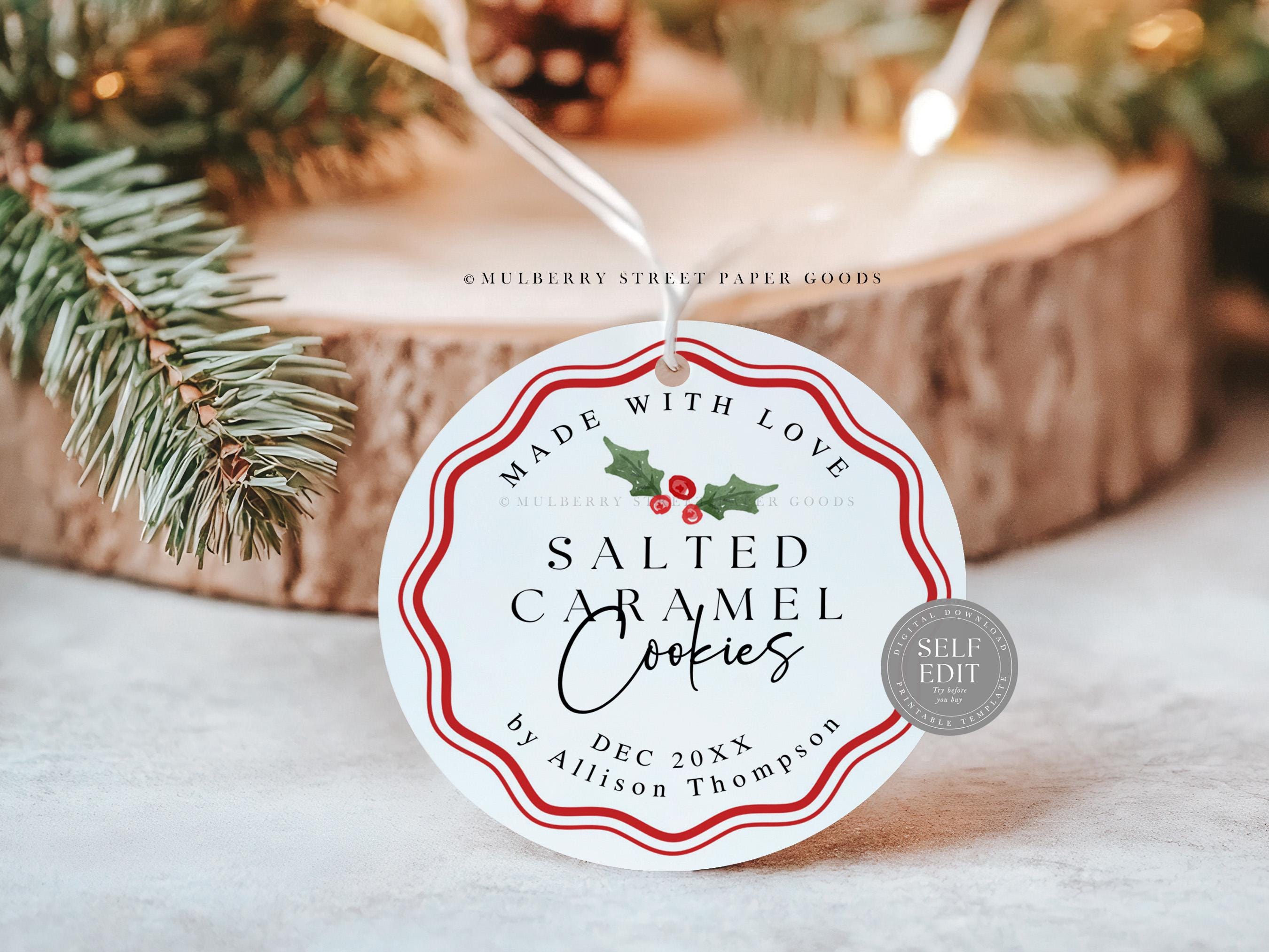 Custom Round Christmas Printable Digital Download Holiday Treats ...
