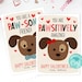 Printable Puppy Dog Valentine Cards, Kids Classroom Puppy Valentine Tag ...