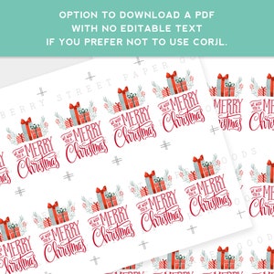 Printable We Wish You a Merry Christmas Gift Tag, Instant Download ...