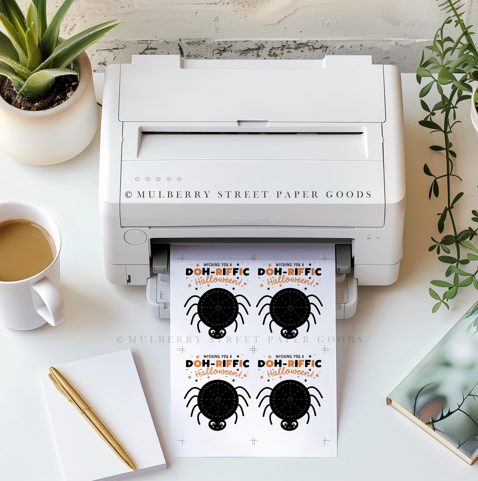 Halloween Play Dough Holder Card Printable Have a Doh Riffic Halloween ...