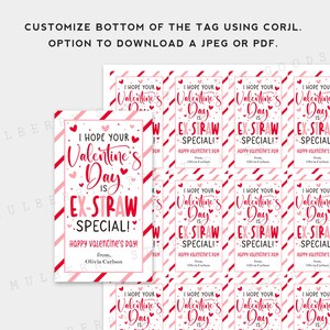 Printable I Hope Your Valentine's Day is Ex-straw Special Card Kids ...