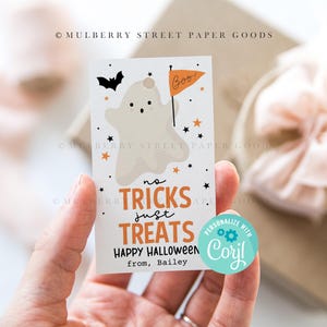 Editable Halloween Printable Tag Halloween Party Favor Treat Tag Kids ...
