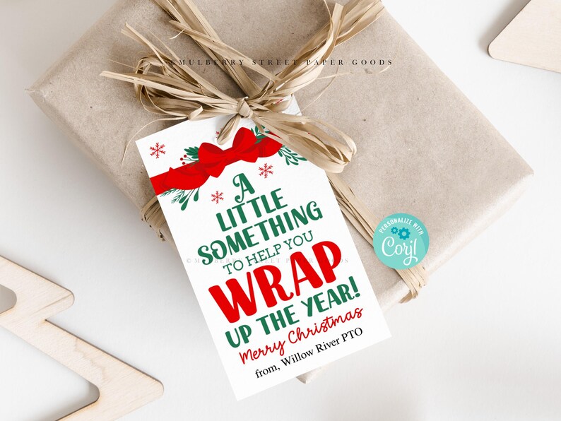 Christmas Gift Wrap Tag Digital Download A Little Something to Help You ...