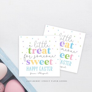 Printable Treat for Someone Sweet Easter Gift Tag Easter Treat Tag ...
