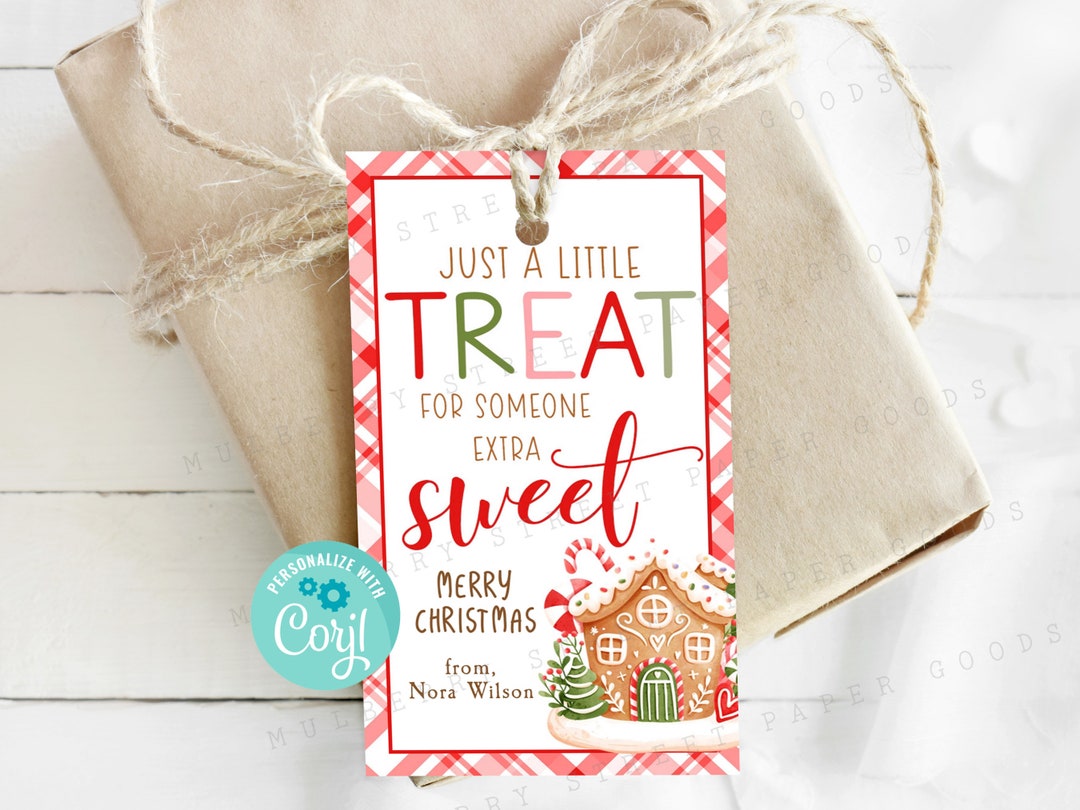 Printable Gingerbread House Little Treat for Someone Sweet Gift Tag ...