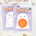 Halloween Playdough Card Holder Printable Instant Download Ghost ...