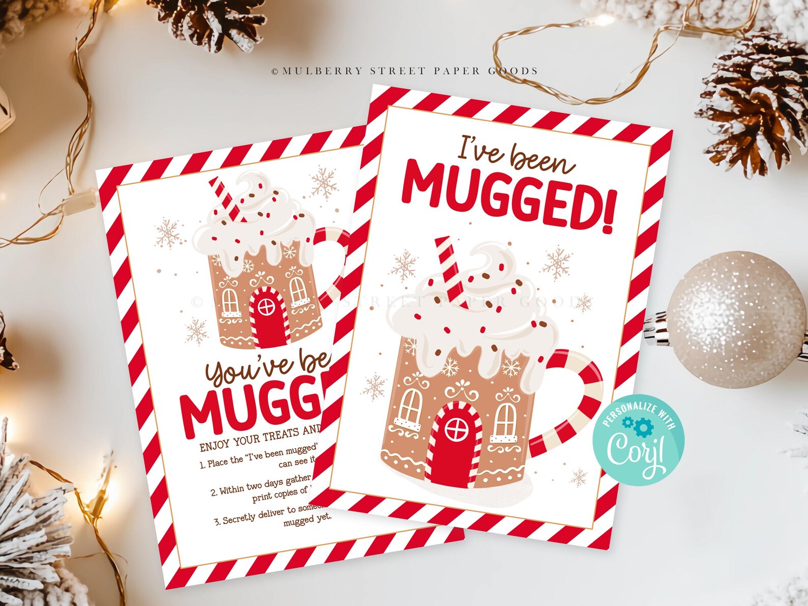 Christmas Mug Exchange Printable Team Building Games Digital Download ...