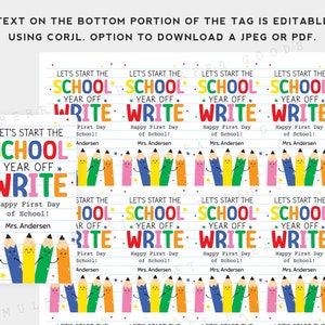 Let's Start the School Year off Write Colorful Cute Pencils Back to ...