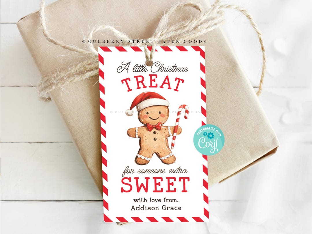 Candy Cane Christmas Gift Tag Printable A Little Treat for Someone ...