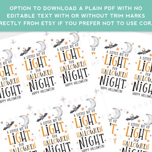 Printable Halloween Glow Stick Holder, A Little Bit of Light for ...