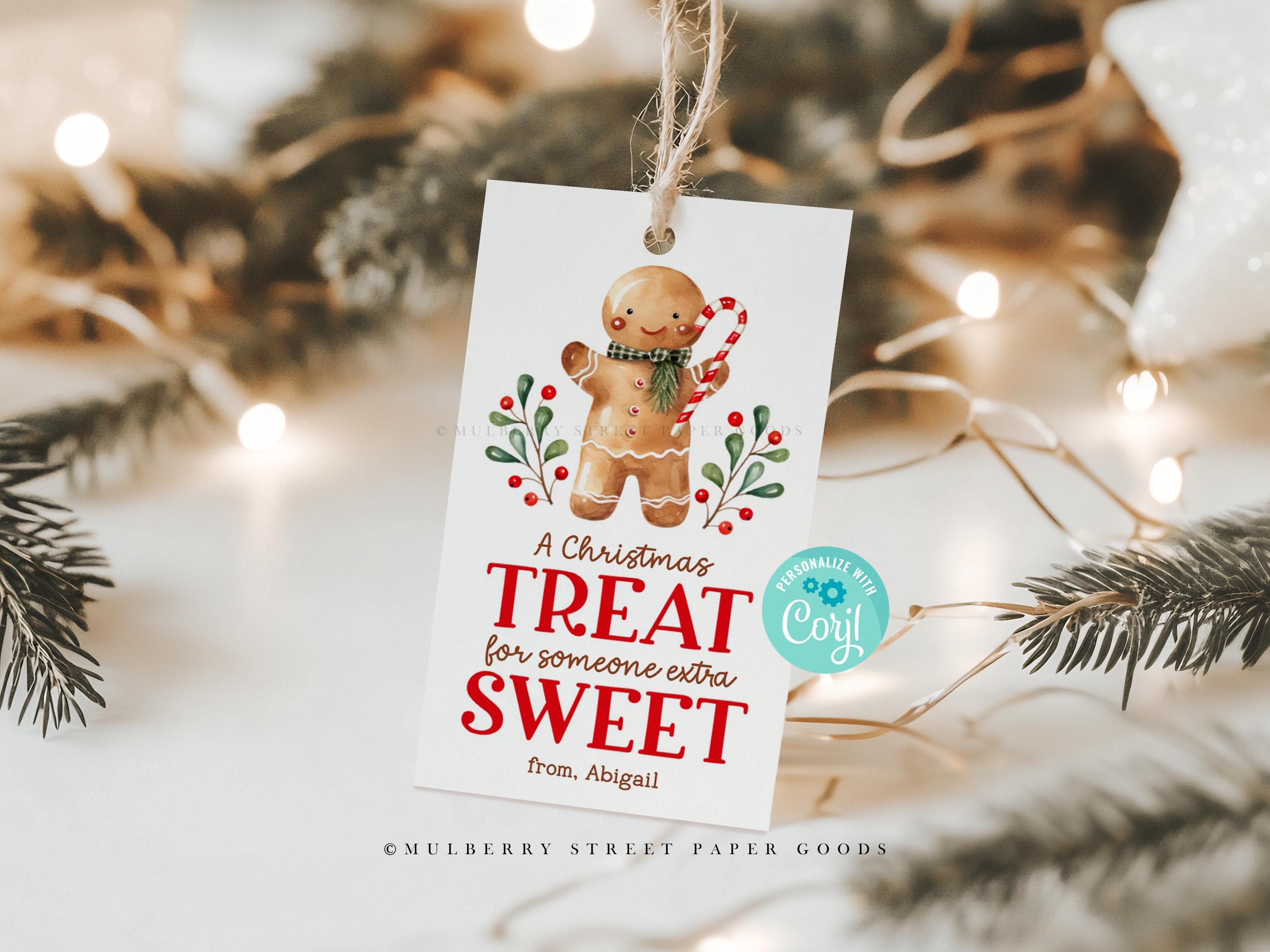 Christmas Gift Tag Printable Instant Download Editable Christmas Treat ...