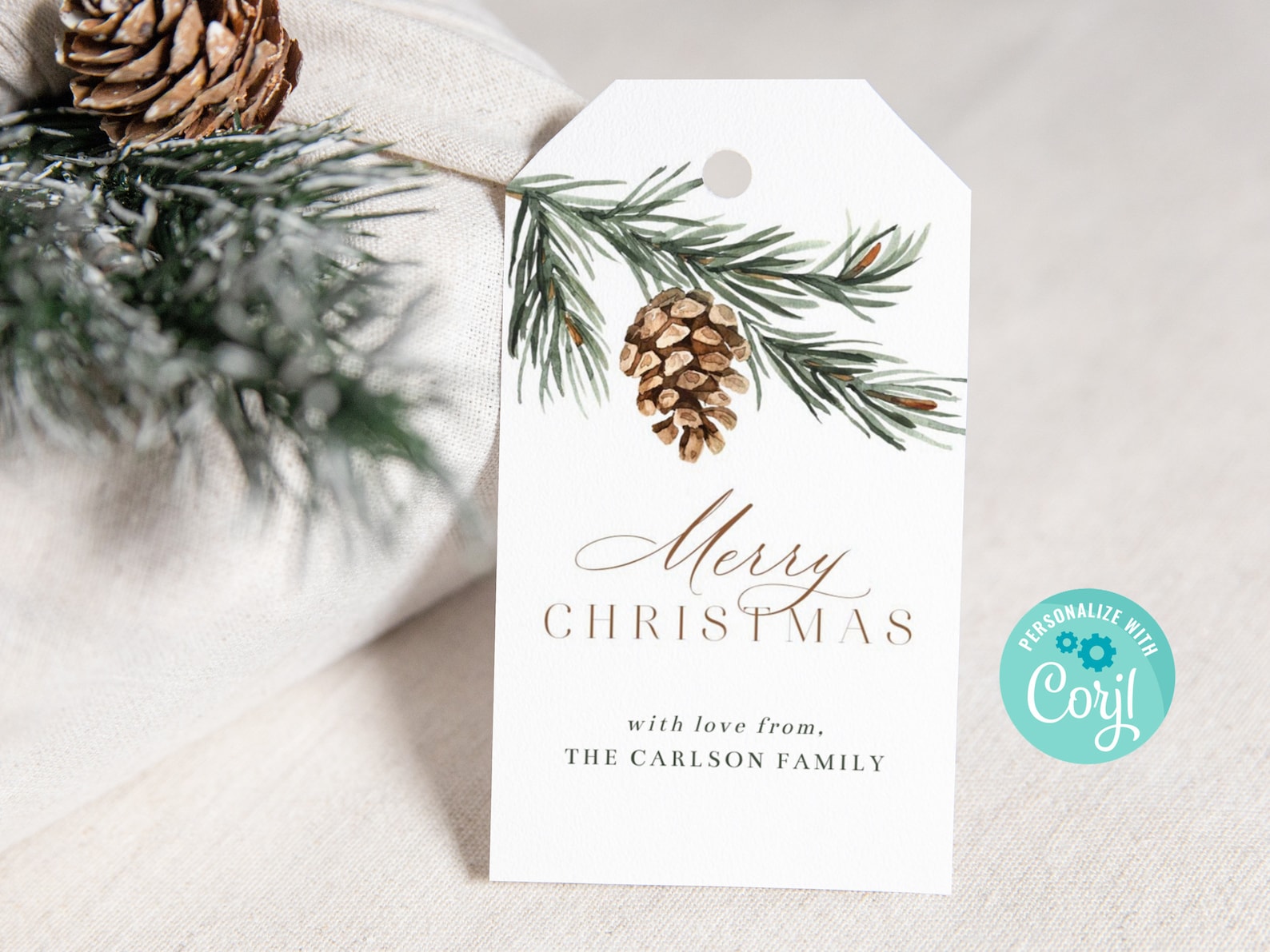 Editable Christmas Gift Tag Instant Download Holiday Gift - Etsy