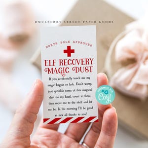 Editable Elf Magic Dust Printable Gift Tag Christmas Elf Magical Dust ...