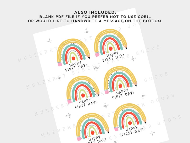 Printable Happy Birthday Rainbow Gift Tag Children's - Etsy