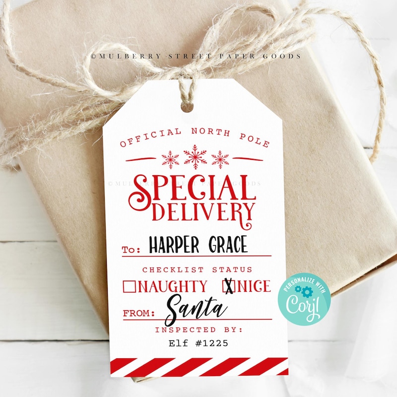 Custom From Santa Tag - Etsy UK