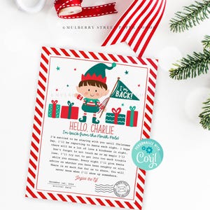 Editable Elf Arrival Letter Template Digital Download Personalized ...