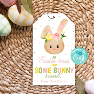 Printable Easter Treat for Some Bunny Sweet Gift Tag, Instant Download ...
