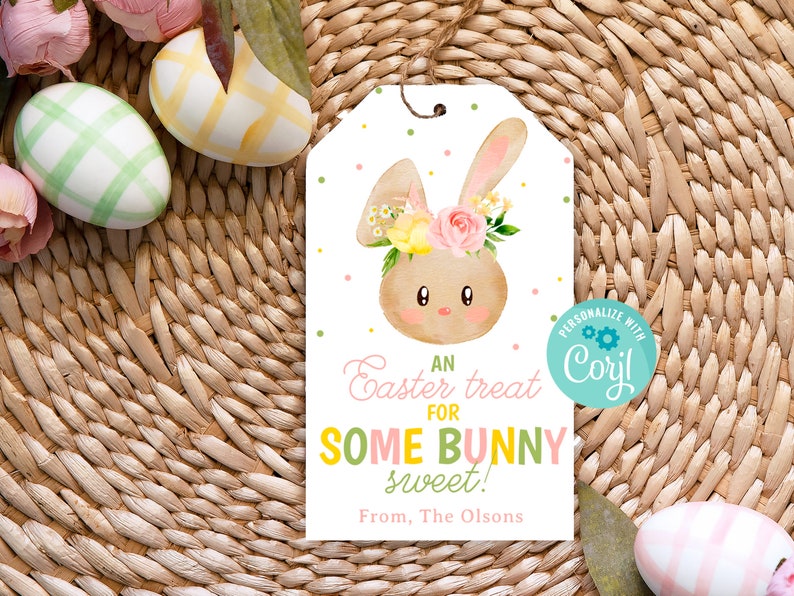 Printable Easter Treat for Some Bunny Sweet Gift Tag, Instant Download ...