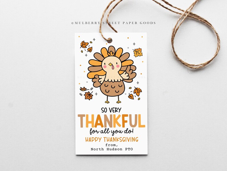 Editable Thanksgiving Gift Tag Printable so Very Thankful for All You ...