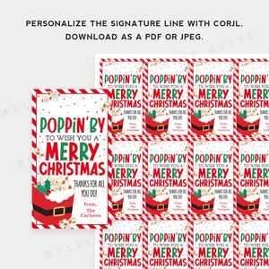 Christmas Popcorn Gift Tag Printable, Popping by Merry Christmas Party ...