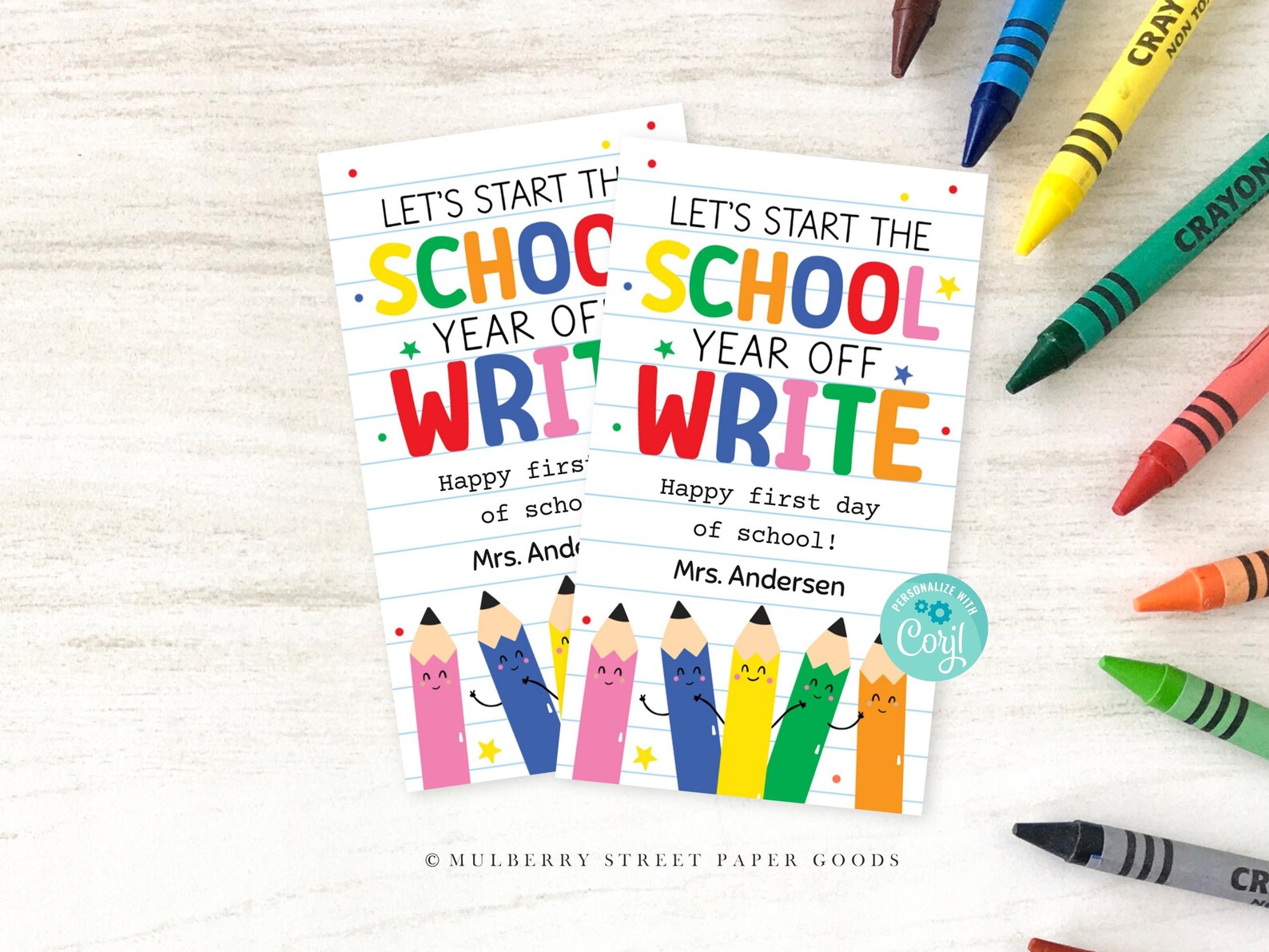 Let's Start the School Year off Write Colorful Cute Pencils Back to ...