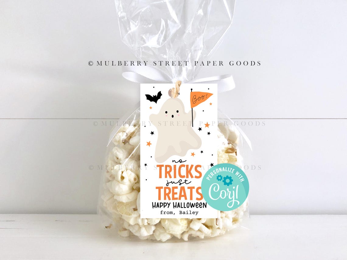 Editable Halloween Printable Tag Halloween Party Favor Treat Tag Kids ...