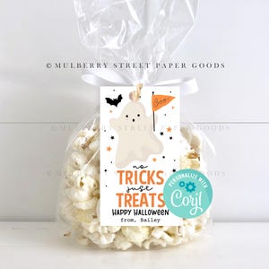 Editable Halloween Printable Tag Halloween Party Favor Treat Tag Kids ...