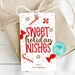 Printable Sweet Holiday Wishes Christmas Gift Tag, Candy and Cookies ...