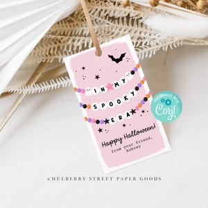 In My Spooky Era Halloween Gift Tag Friendship Bracelet Halloween Party ...