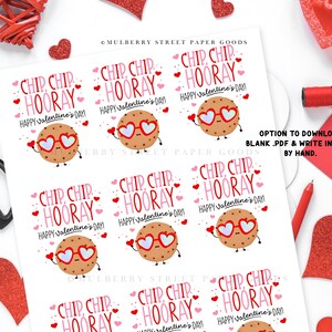 Cookie Valentine Canva Template Chocolate Chip Cookie Valentine's Day ...