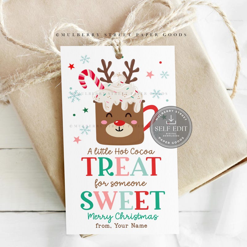 Hot Cocoa Tag for Class - Etsy