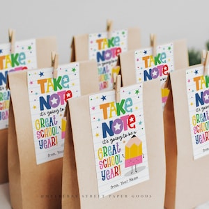 Printable Back to School Gift Tag Canva Template Digital Download Take ...