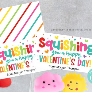 Printable Squishing You a Happy Valentine's Day Bag Topper Printable ...