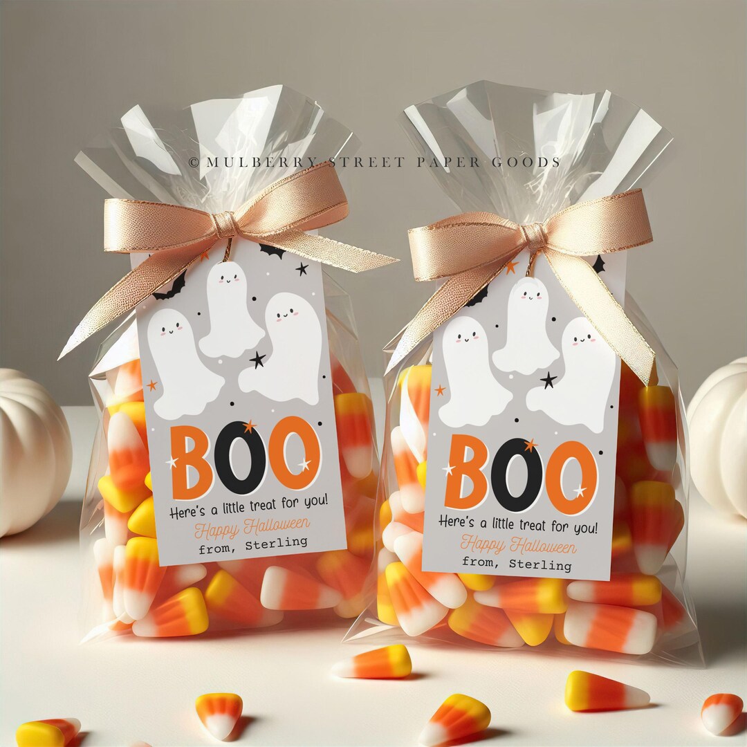 Halloween Printable Halloween Party Favor Tag Little Treat Boo Tag ...
