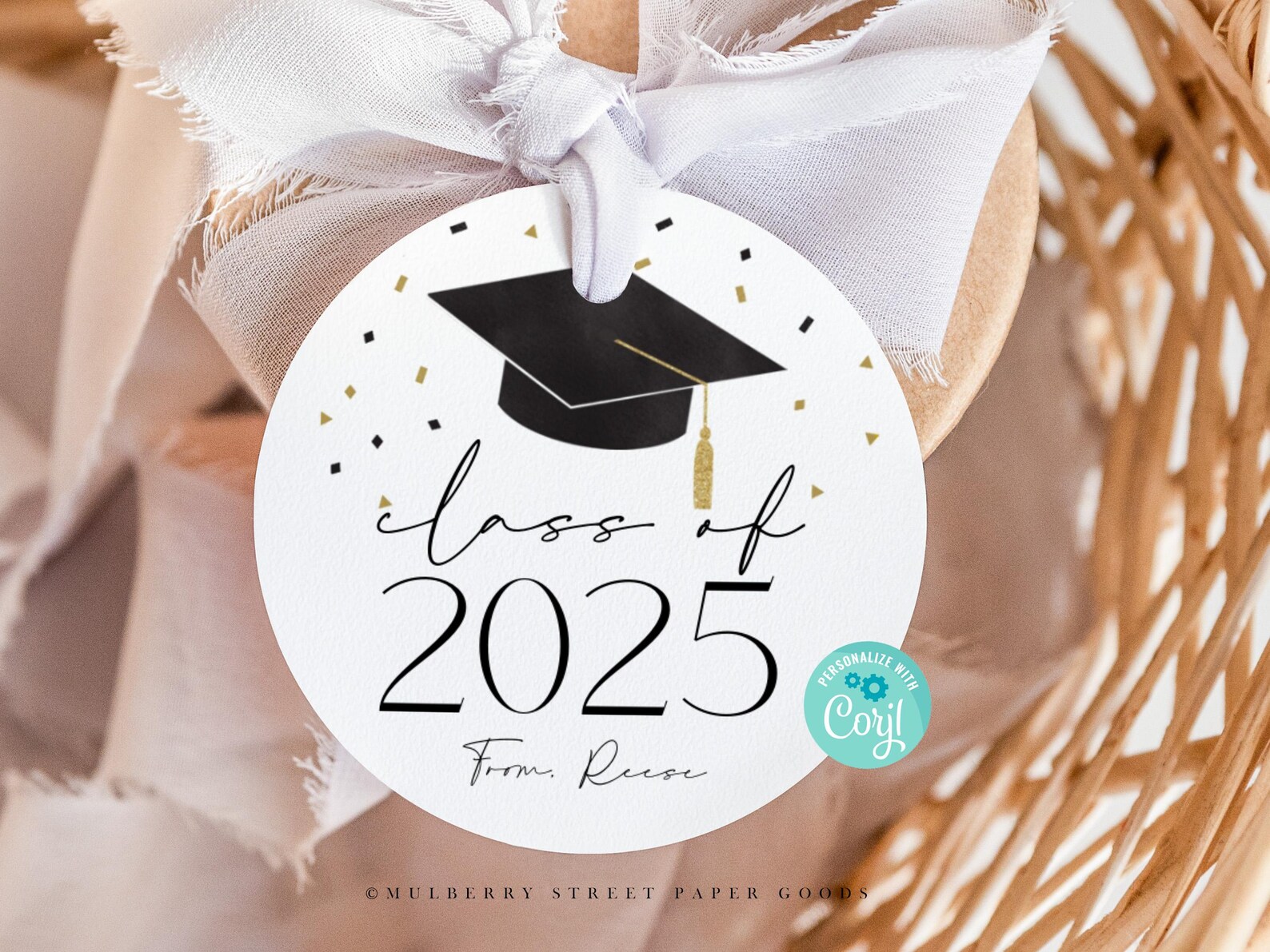 Graduation Cap 2 Inch Circle Instant Download Digital Design, Grad ...
