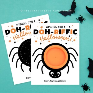 Halloween Play Dough Holder Card Printable Have a Doh Riffic Halloween ...