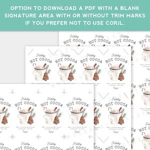 Holiday Hot Cocoa Printable Gift Tag, Christmas Hot Chocolate Mix ...