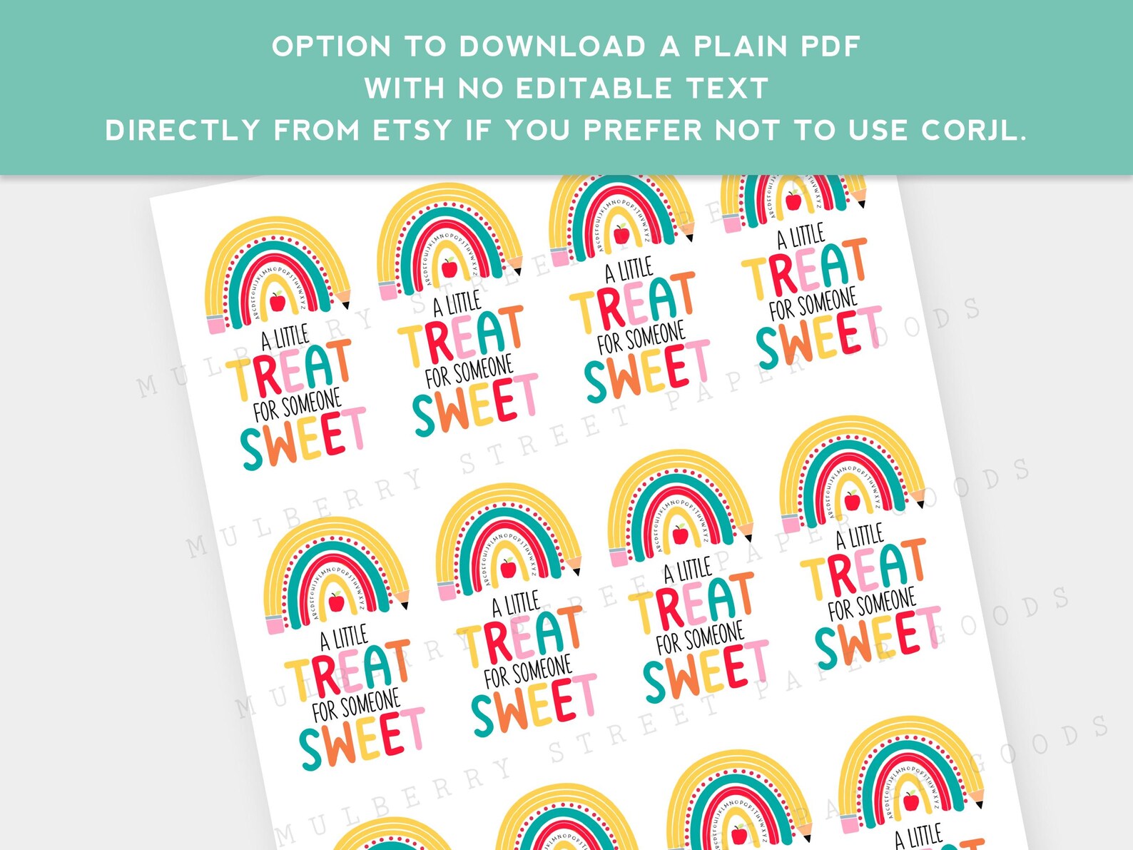 Editable First Day of School Treat for Someone Sweet Gift Tag Printable ...