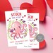 Printable Under the Sea Valentine Card Printable Sea Creatures ...