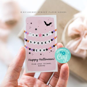 In My Spooky Era Halloween Gift Tag Friendship Bracelet Halloween Party ...