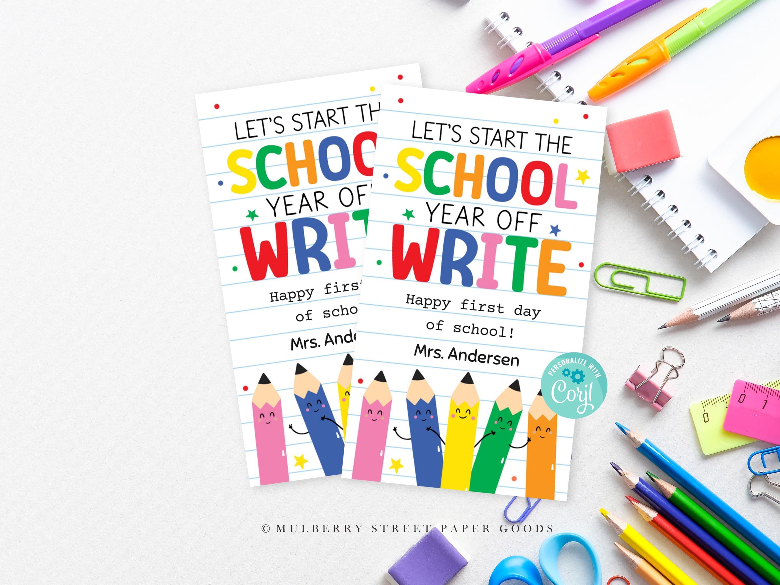 Let's Start the School Year off Write Colorful Cute Pencils Back to ...