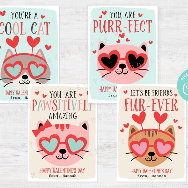 Kitty Cat Card - Etsy